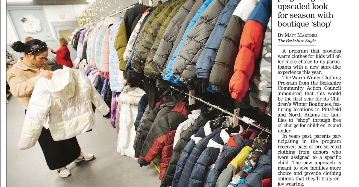 BMM supports Berkshire Community Action Council warm clothing program ...